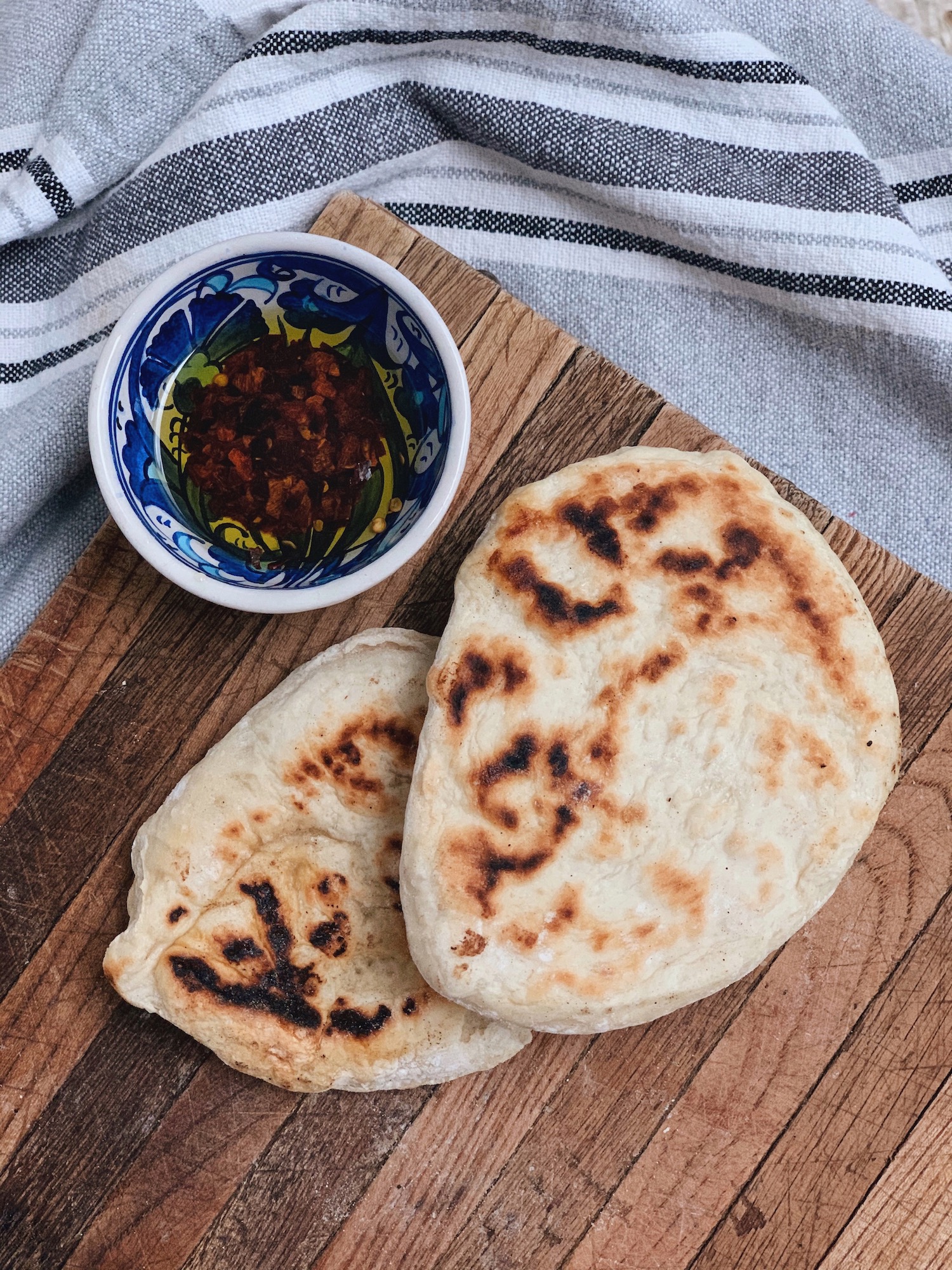 Quick and Easy Turkish Flatbread Recipe - Lyndsay Bianco